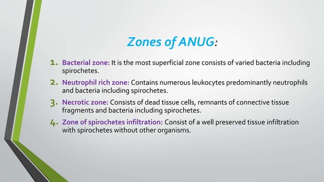 Acute Necrotizing Ulcerative Gingivitis.pptx | Dental Health | Diseases ...