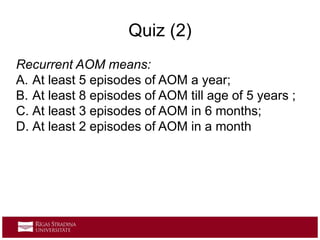 Acute otitis media | PPTX