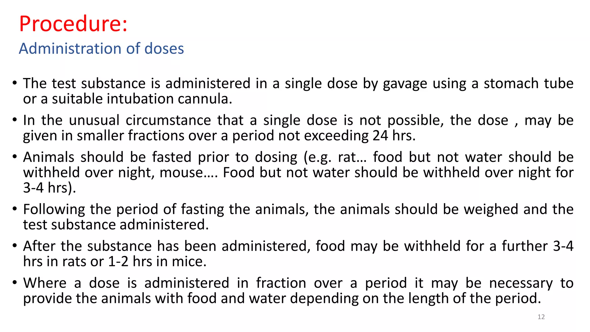 OECD Guideline For Acute oral toxicity (TG 423) | PPTX