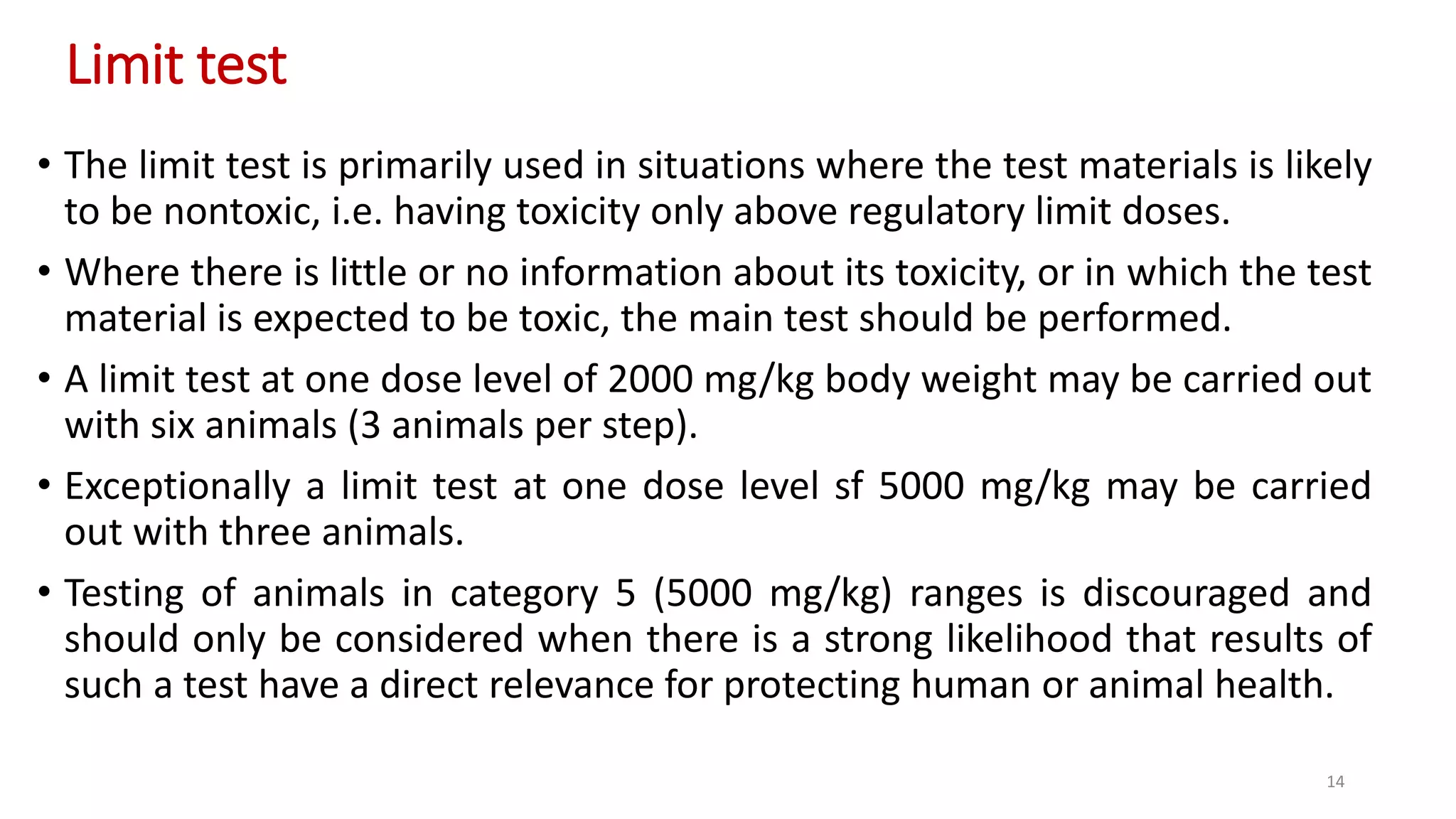 OECD Guideline For Acute oral toxicity (TG 423) | PPTX