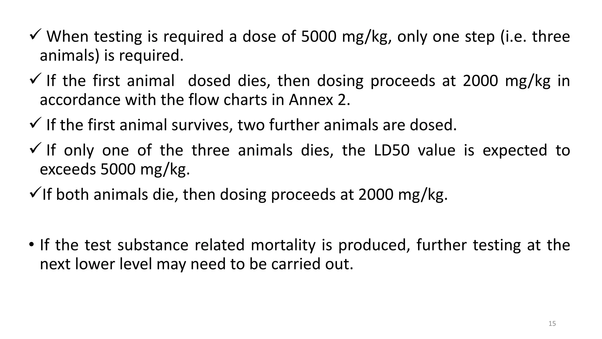 OECD Guideline For Acute oral toxicity (TG 423) | PPTX
