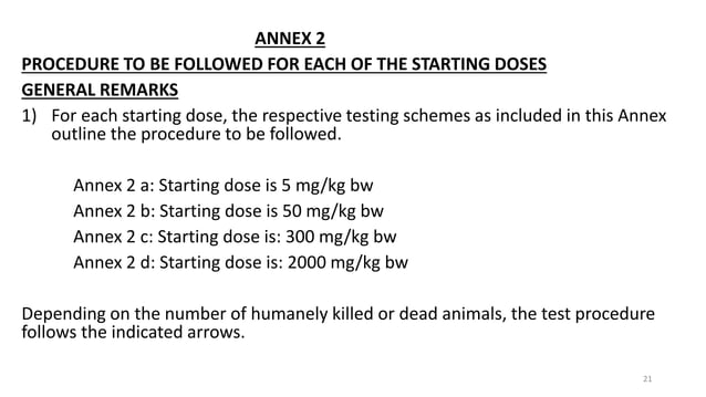 OECD Guideline For Acute oral toxicity (TG 423) | PPTX