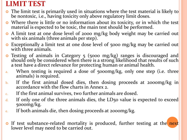 Acute oral toxicity –acute class method | PPTX | First Aid | Injuries