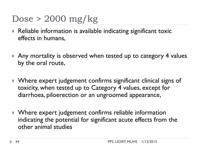 Acute Toxicity Guidelines – Non Clinical Toxicity Guidelines – WVPOX