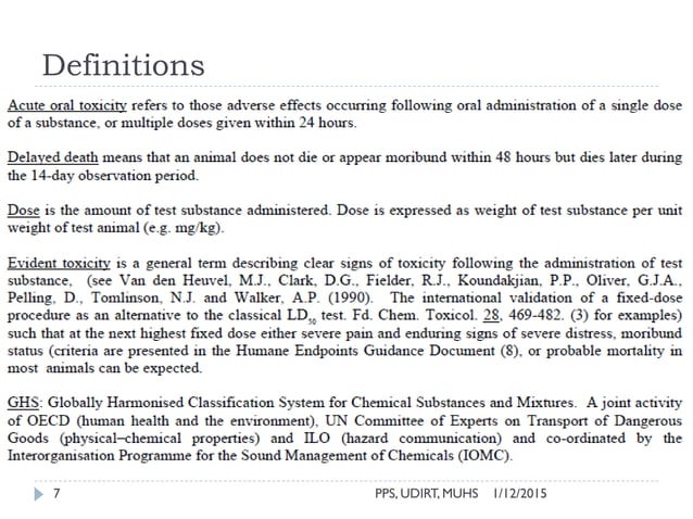 OECD Test Guideline 420: Acute Oral Toxicity - Fixed Dose | PDF