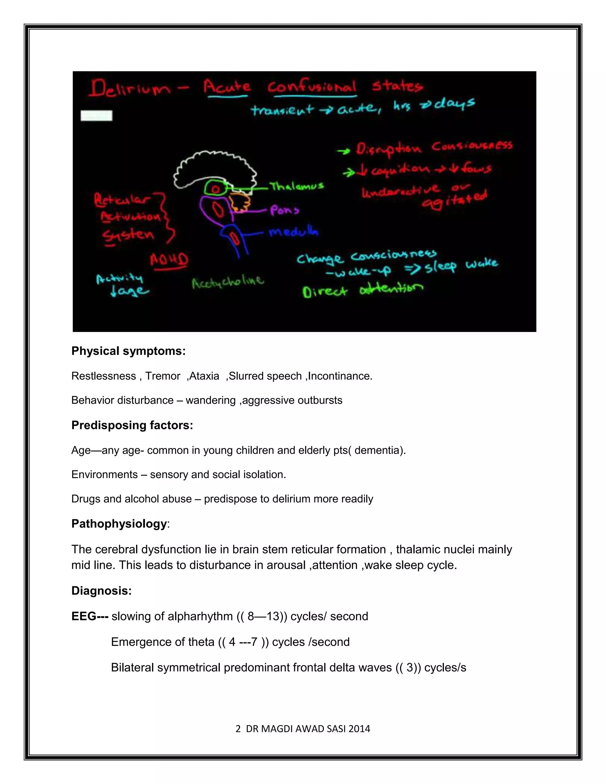 Acute organic brain syndrome | DOCX