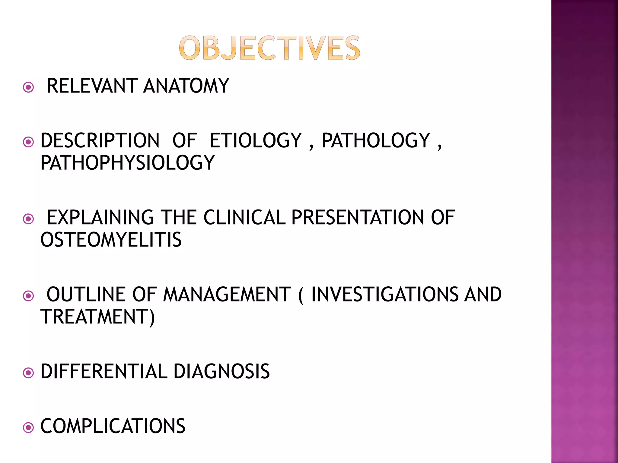 Acute osteomyelitis | PPTX