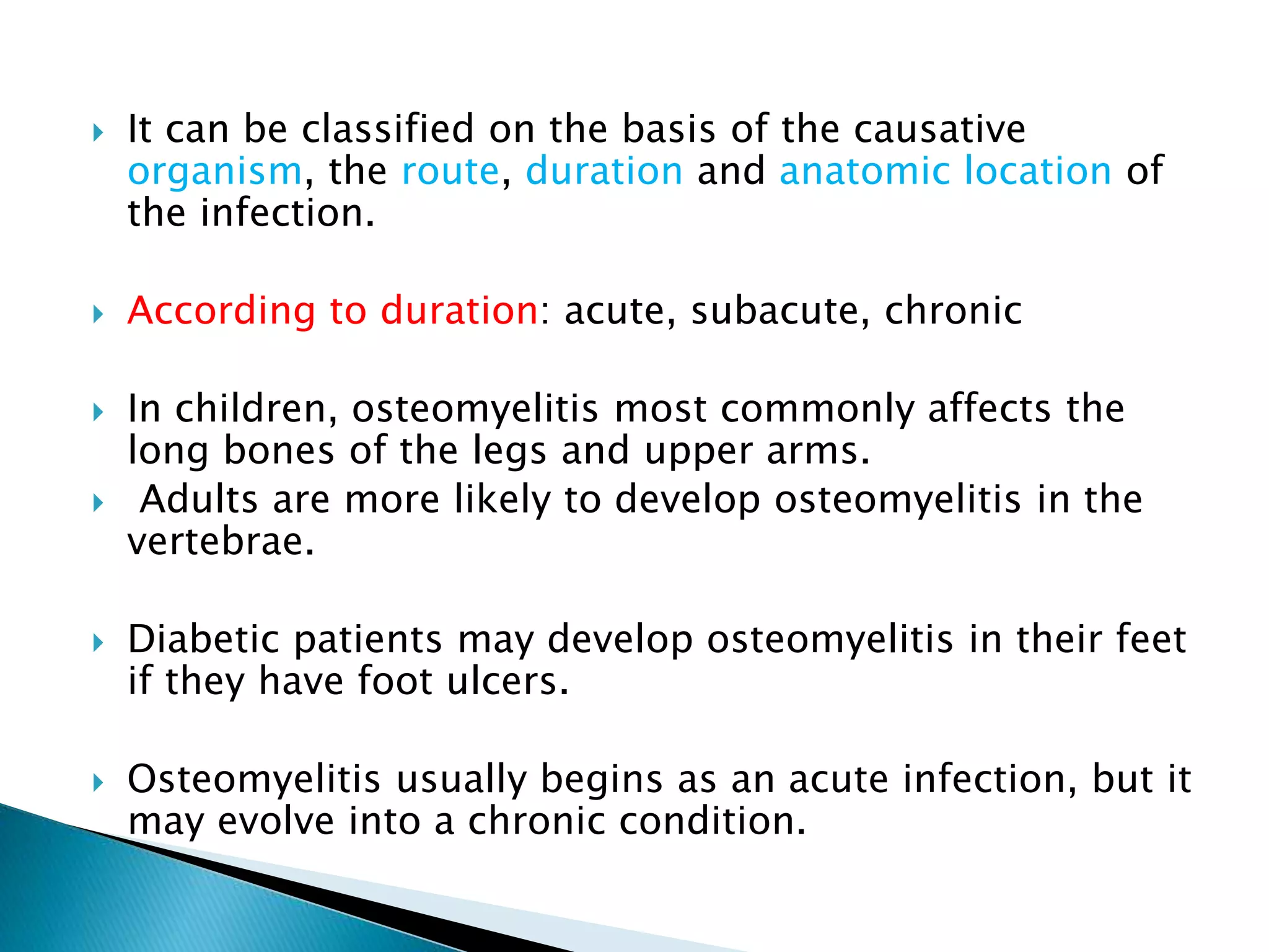 Acute osteomyelitis | PPTX