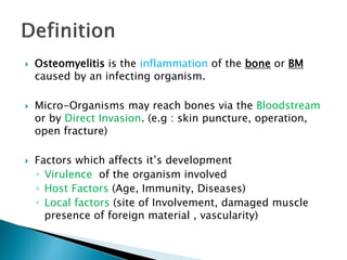 Acute osteomyelitis | PPT