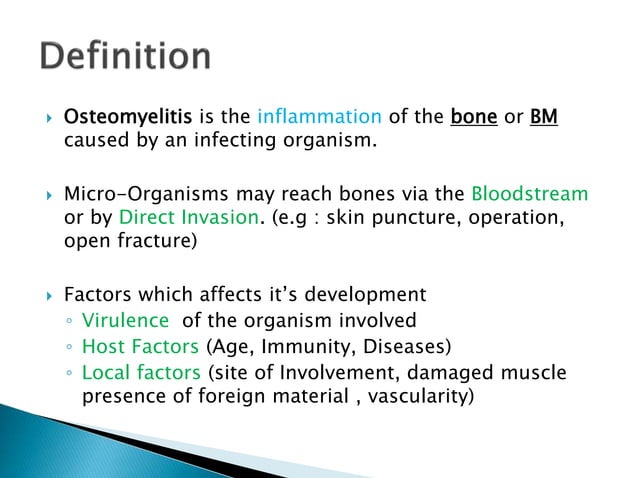 Acute osteomyelitis | PPTX
