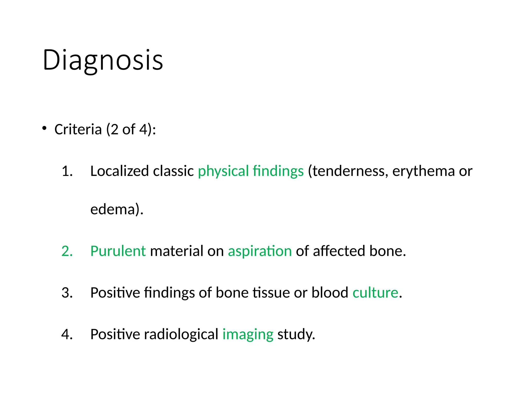acute osteomyelitis. Treatment diagnosis and management | PPT