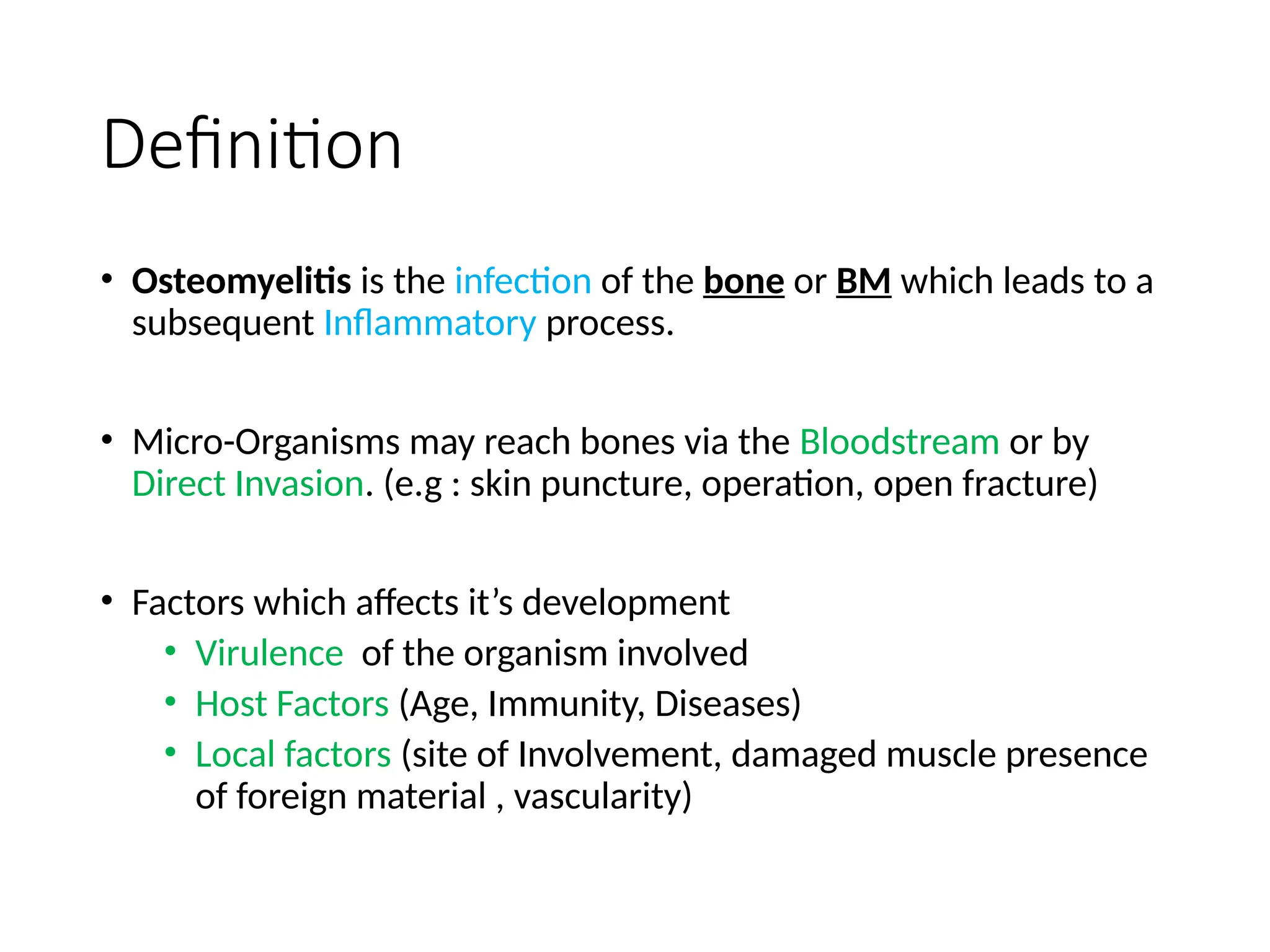 acute osteomyelitis. Treatment diagnosis and management | PPT