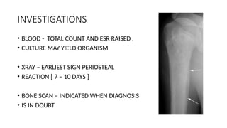ACUTE OSTEOMYELITIS SEPTIC ARTHRITIS AND TOM SMITH ARTHRITIS.pptx