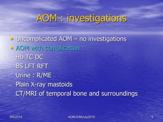 Acute otitis media | PPT