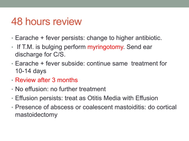 Acute otitis media | PPTX | Ear, Nose and Throat Conditions | Diseases ...