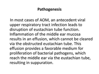 Acute otitis media.pptx | Ear, Nose and Throat Conditions | Diseases ...