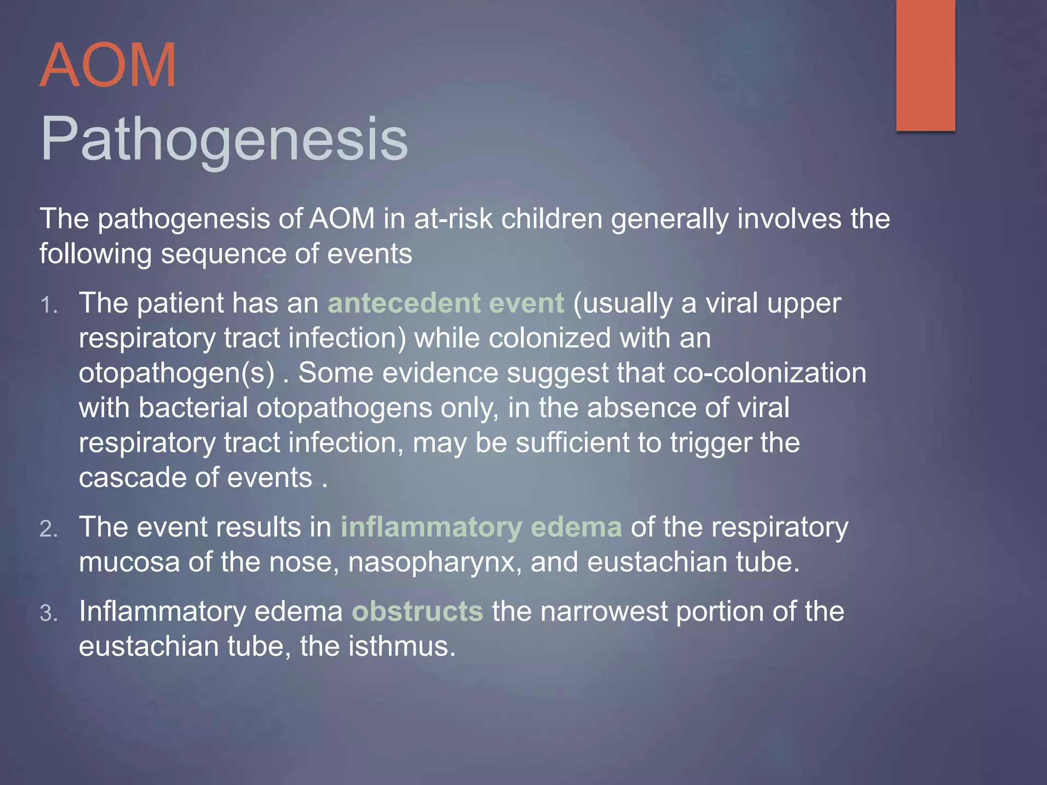 Acute otitis media | PPTX | Ear, Nose and Throat Conditions | Diseases ...