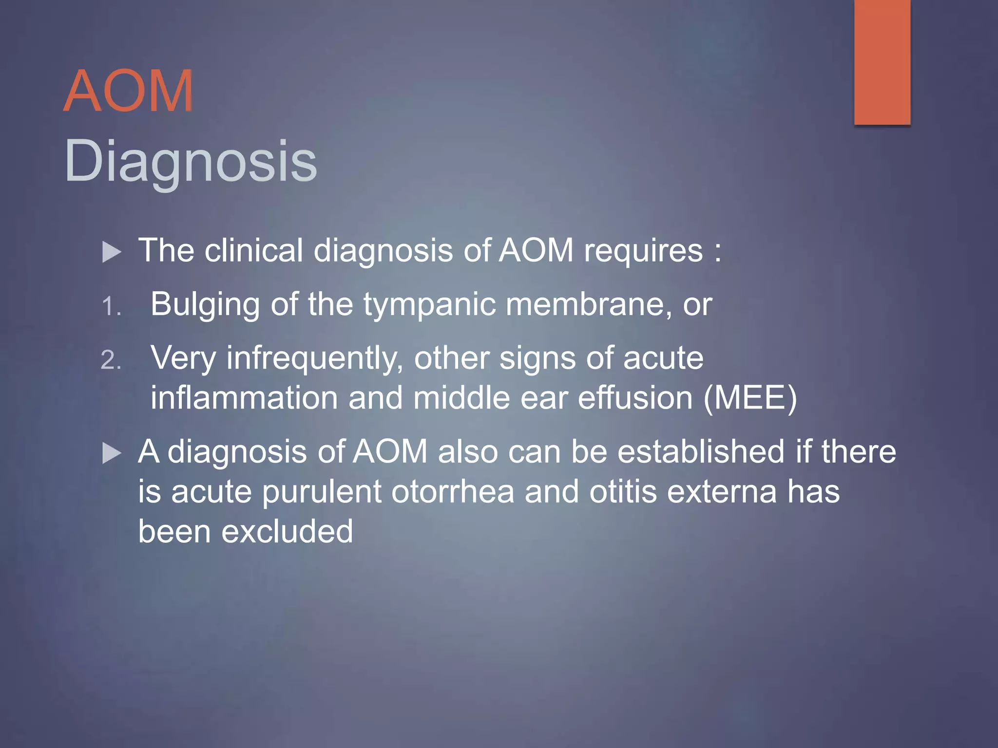 Acute otitis media | PPTX