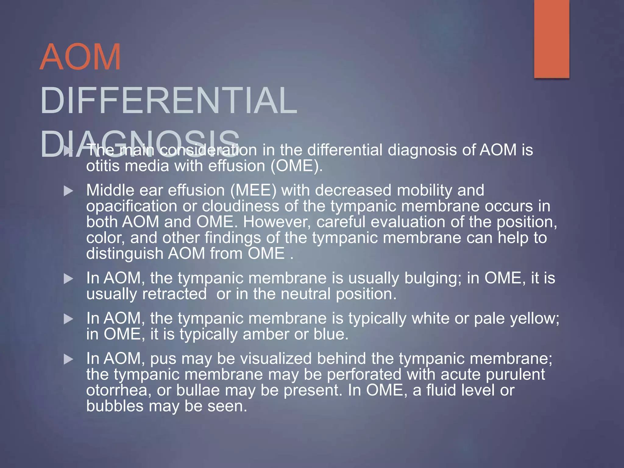 Acute otitis media | PPTX | Ear, Nose and Throat Conditions | Diseases ...