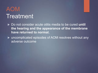 Acute otitis media | PPTX