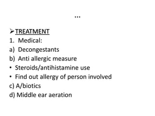 ACUTE OTITIS MEDIA infection of the middle ear | PPT