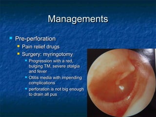 Acute otitis media and mastoiditis | PPT