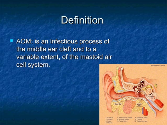 Acute otitis media and mastoiditis | PPT
