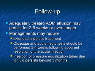 Acute otitis media and mastoiditis | PPT