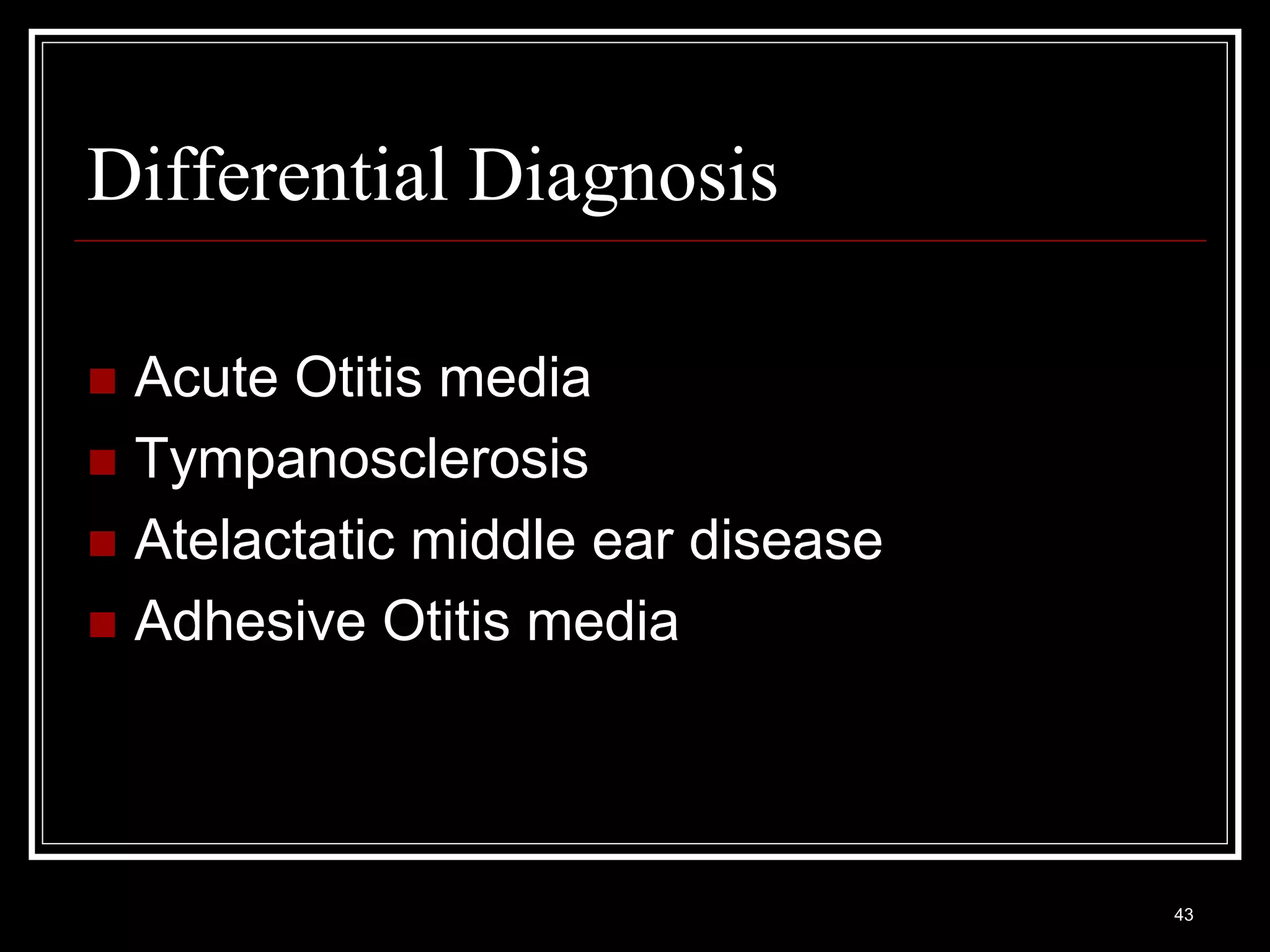 Acute otitis media (AOM) secretory otitis media (OME) | PPT