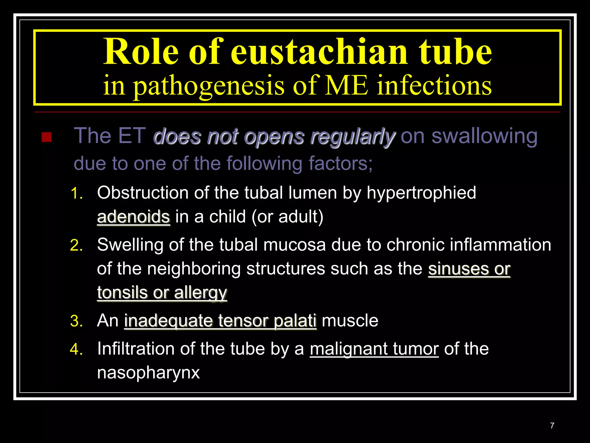 Acute otitis media (AOM) secretory otitis media (OME) | PPT | Ear, Nose ...