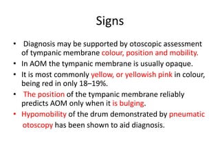Acute otitis media final | PPTX