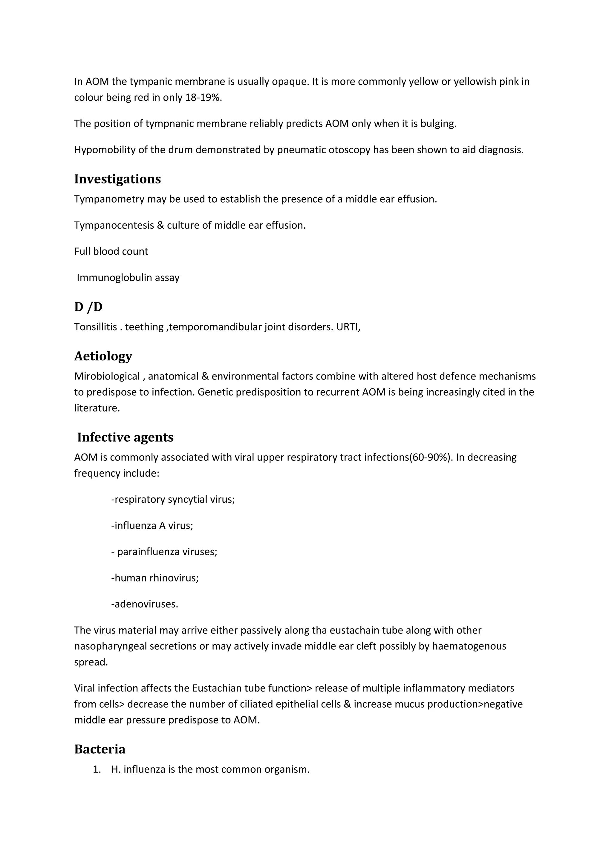Acute otitis media in children | DOC
