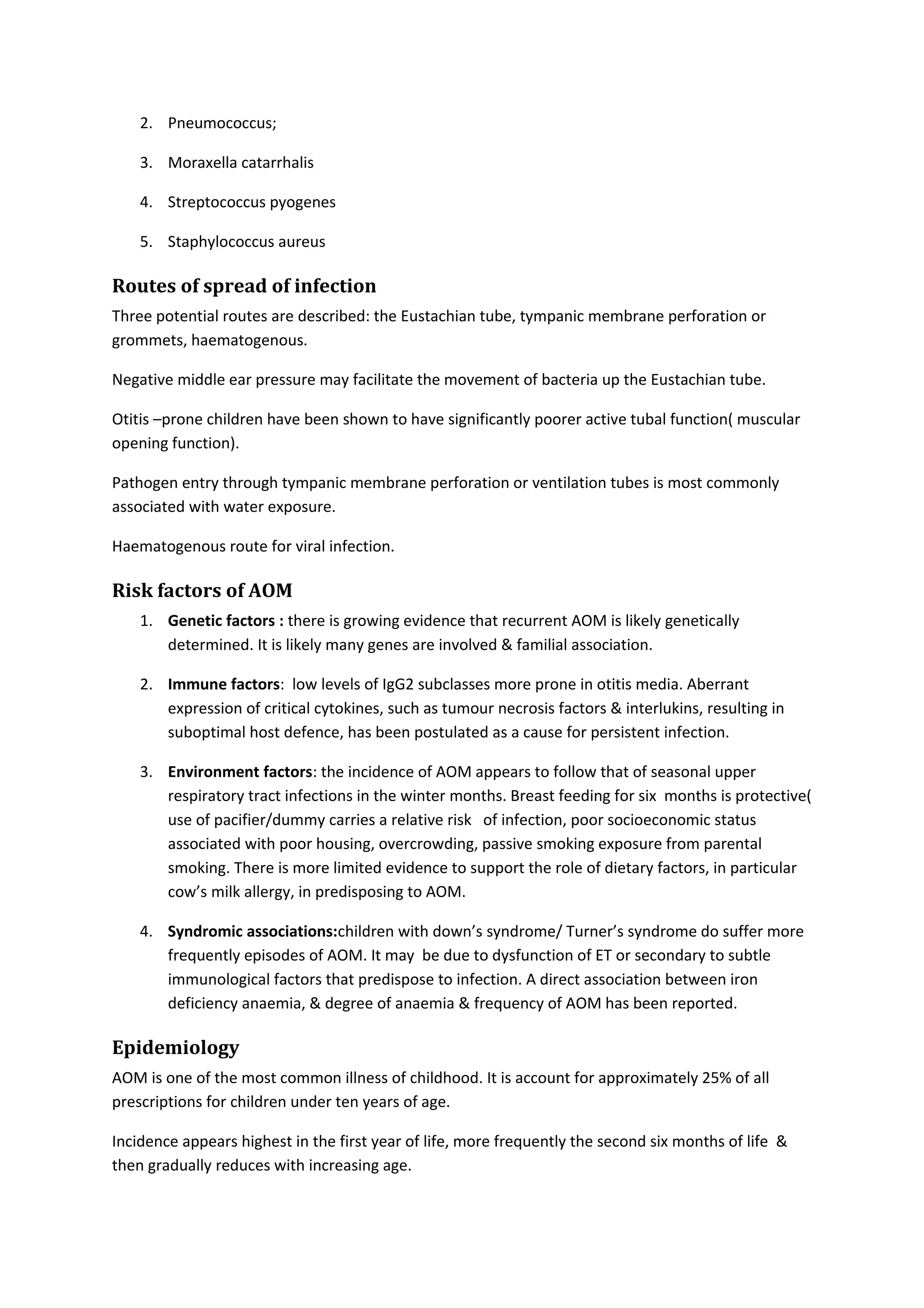 Acute otitis media in children | DOC