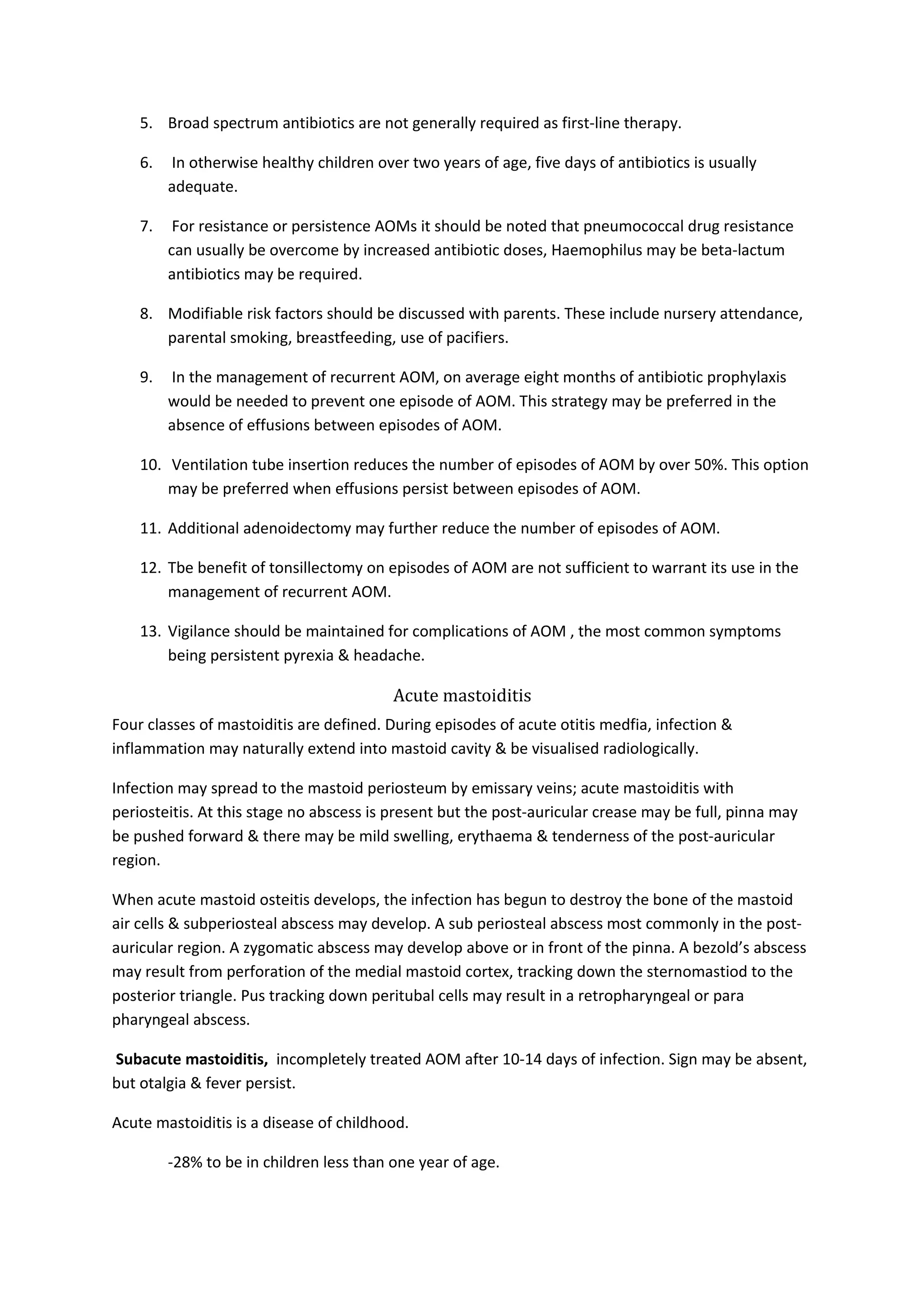 Acute otitis media in children | DOC