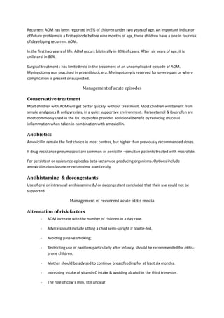 Acute otitis media in children | DOC