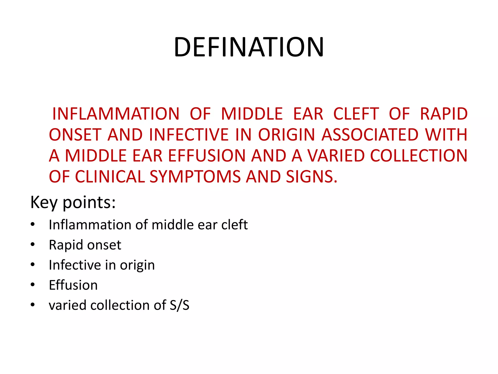 Acute otitis media | PPTX