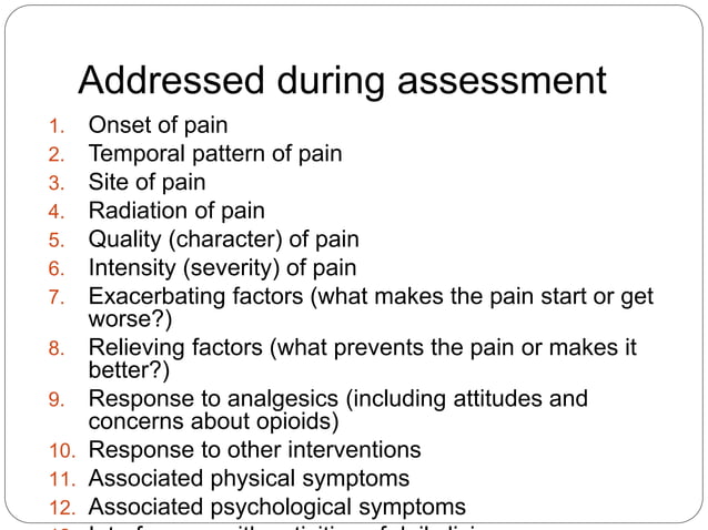 Acute pain and its management | PPTX