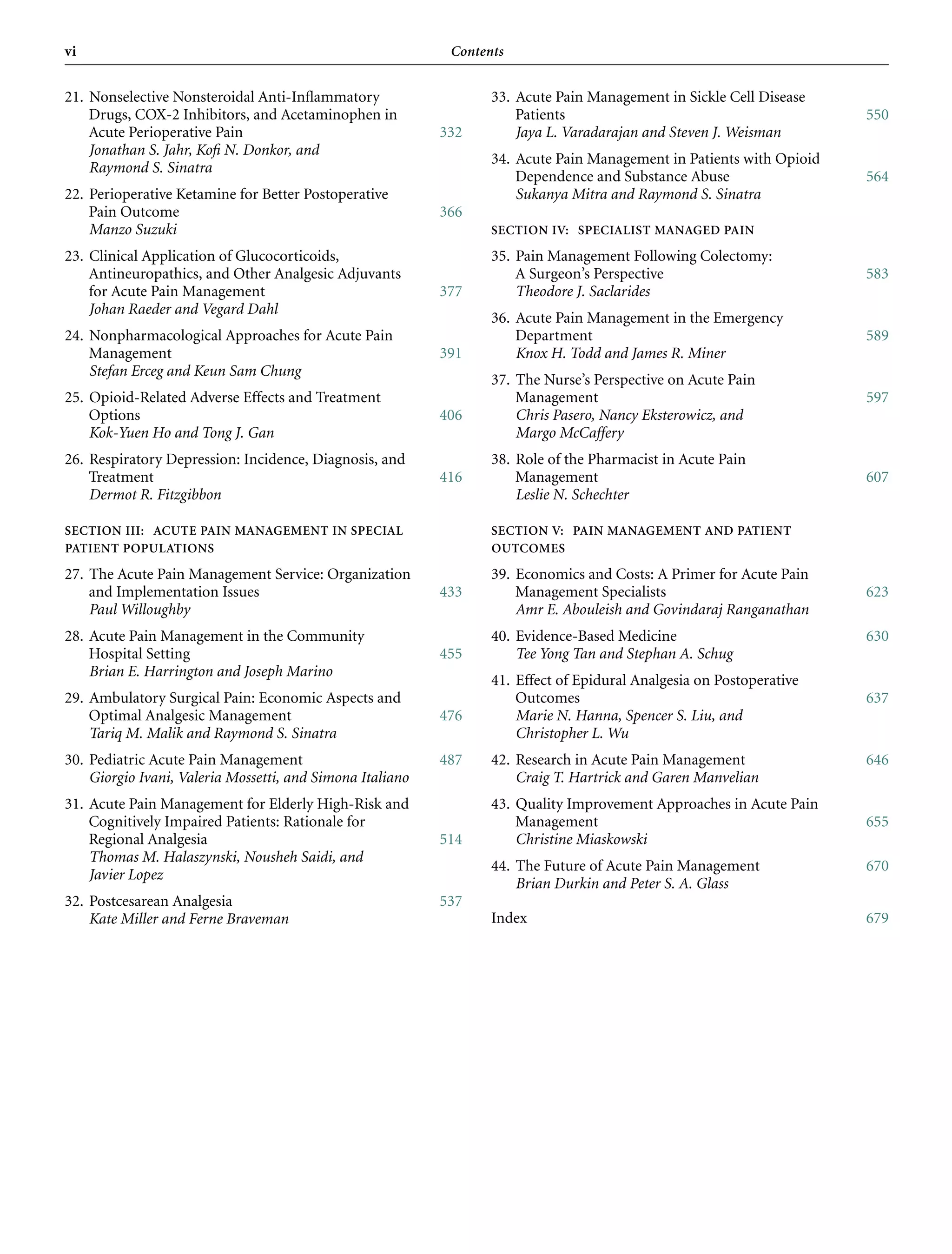 Acute pain management | PDF
