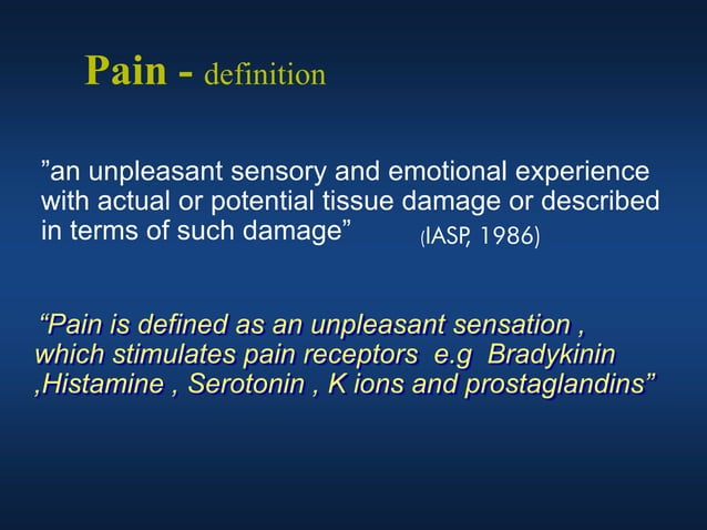 Acute pain management | PPT