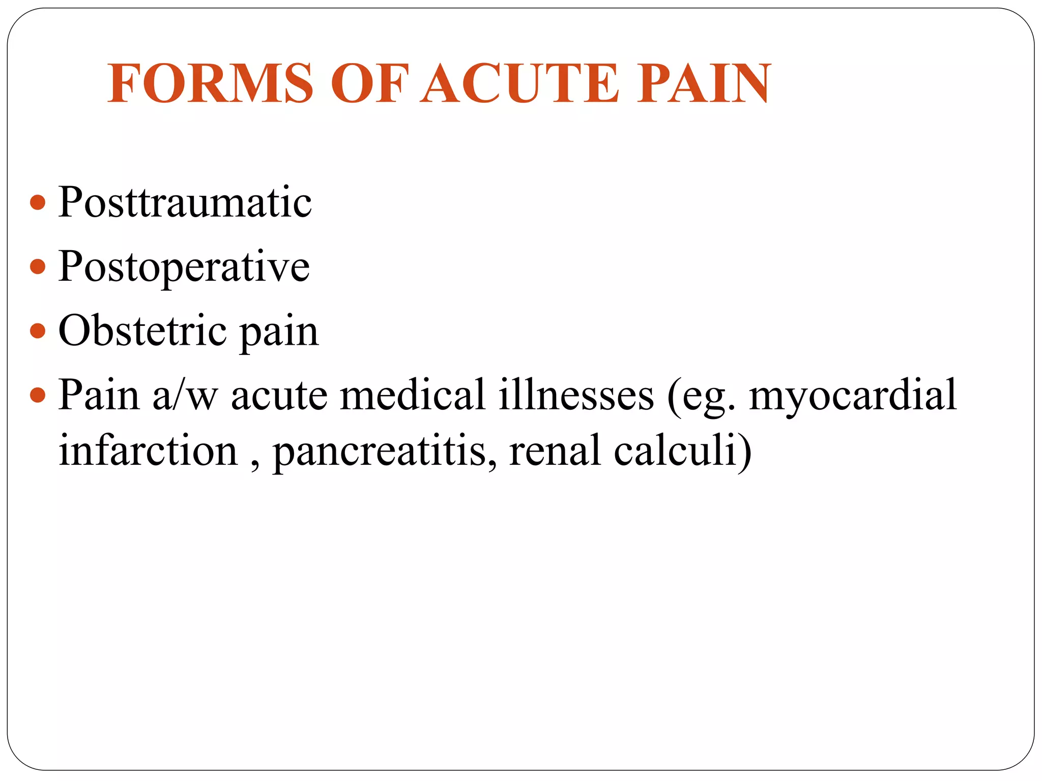 Acute pain management and preemptive analgesia | PPT