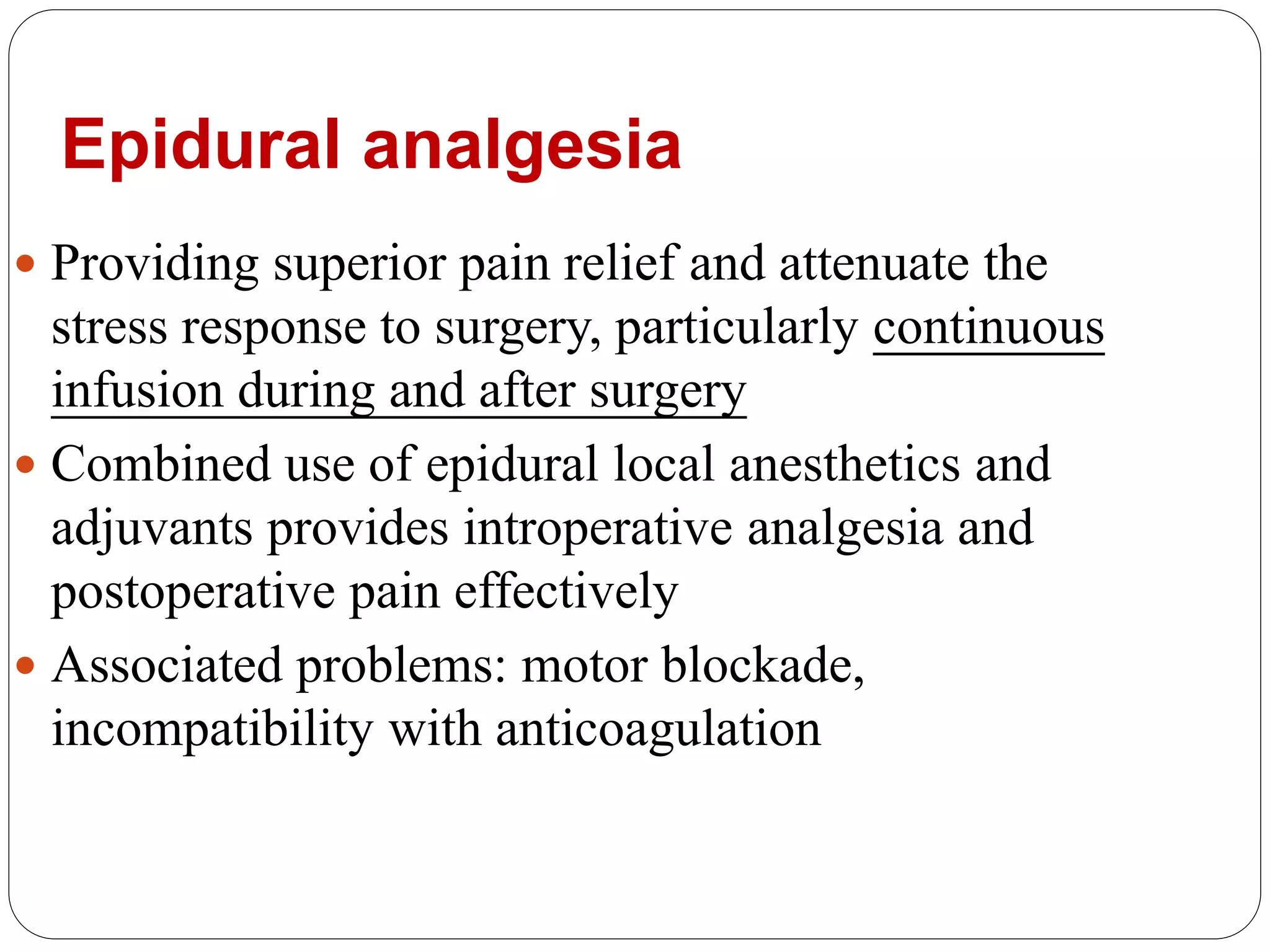 Acute pain management and preemptive analgesia | PPT