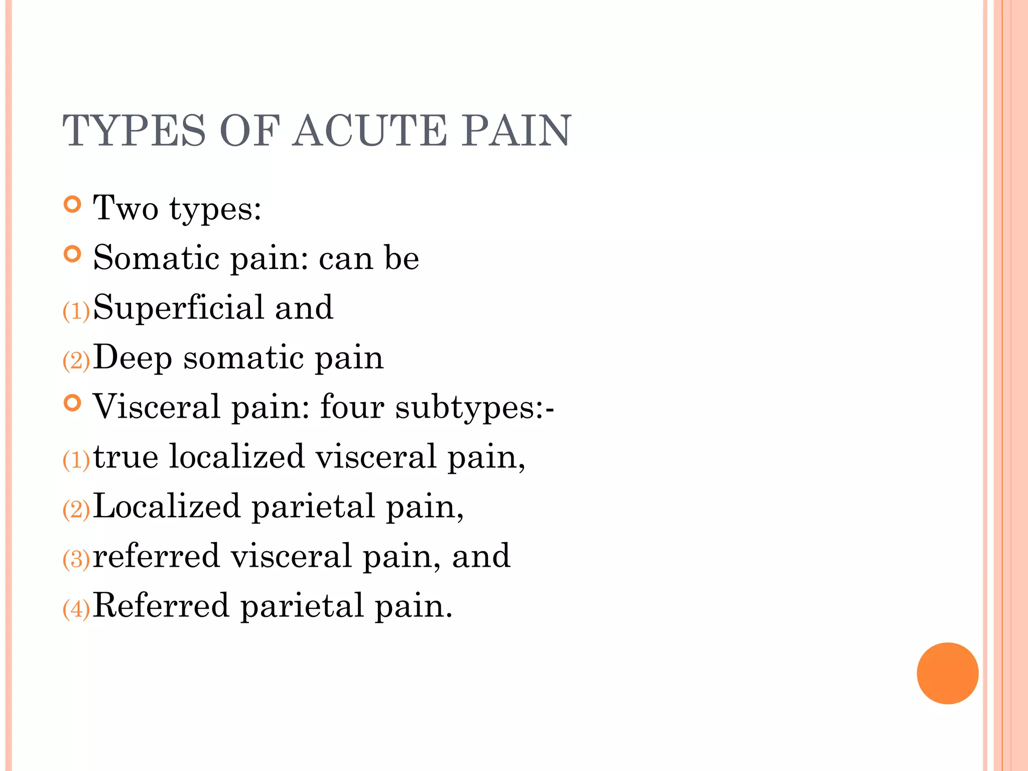 Acute pain management & preemptive analgesia (3) | PPT