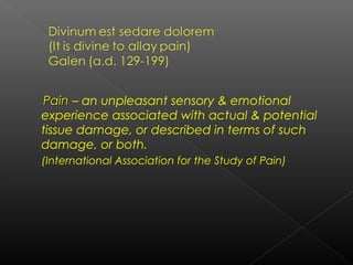Acute pain management gunadi bandung | PPT