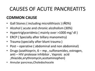 Acute pancreatitis | PPTX