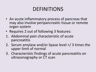 Acute pancreatitis | PPTX