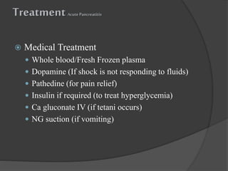 Acute pancreatitis | PPTX