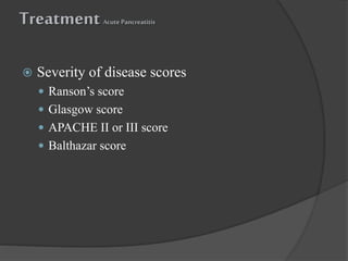 Acute pancreatitis | PPTX