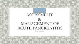 Acute pancreatitis | PPT