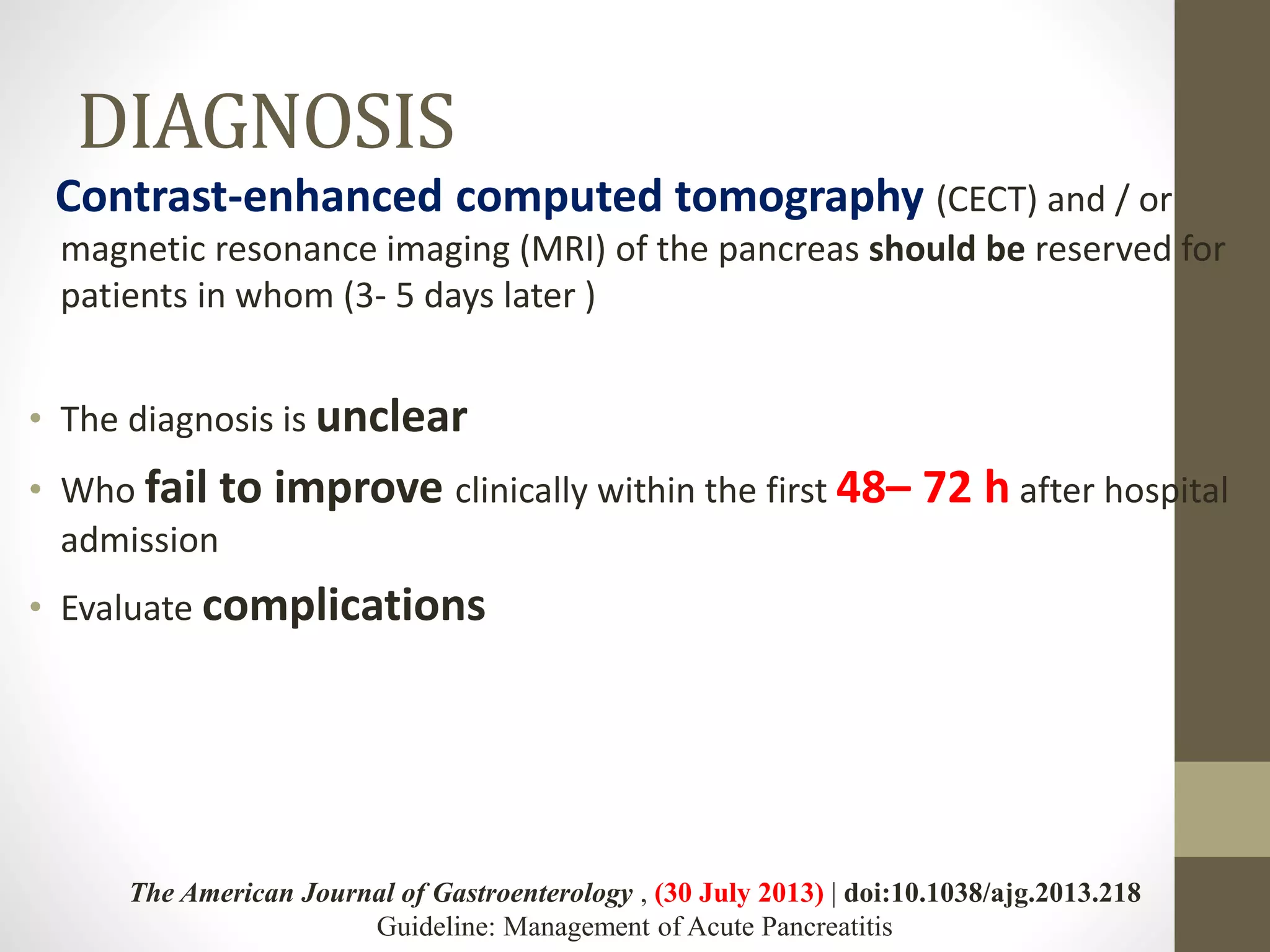 Acute pancreatitis | PPTX