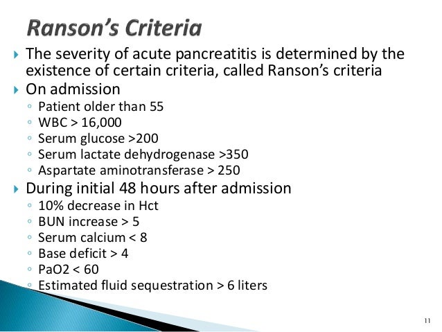 Acute pancreatitis